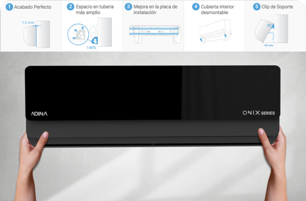 Aire Acondicionado Adina Tipo Mini Split, Serie Onix, Inverter/WiFi ...